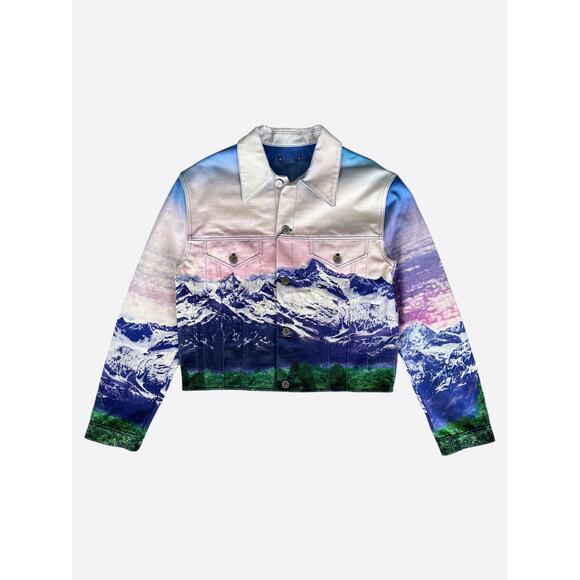 Louis Vuitton | Jackets & Coats | Louis Vuitton Multicolor Landscape ...